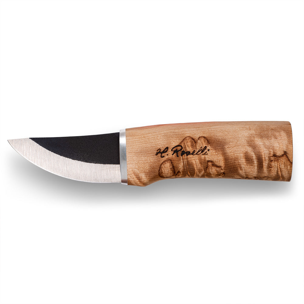 Short Hunting Knife | Premium Carbon Steel Blade | Roselli Finland