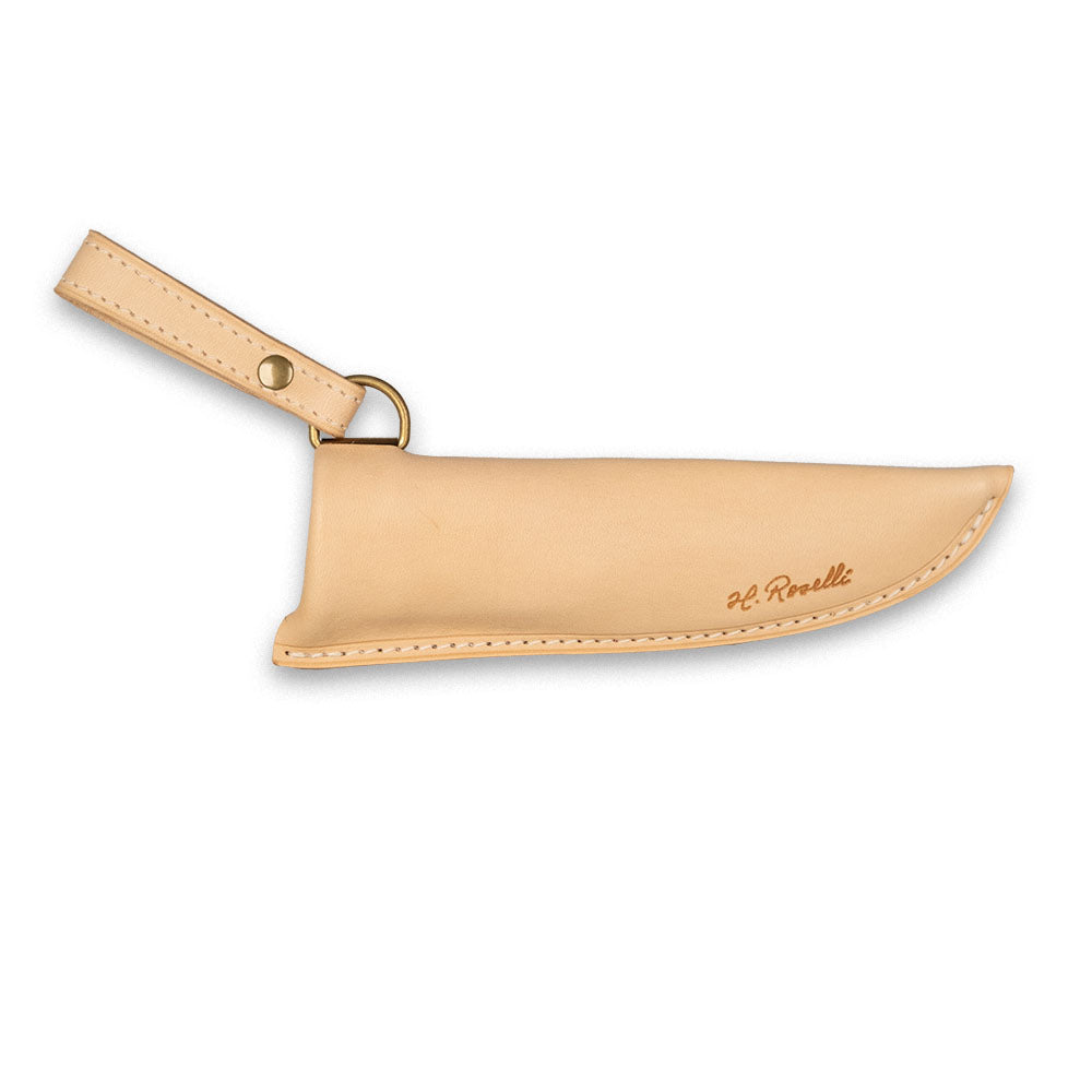 Light Leather Sheath with Spring | Vegetable Tanned | Roselli Finland