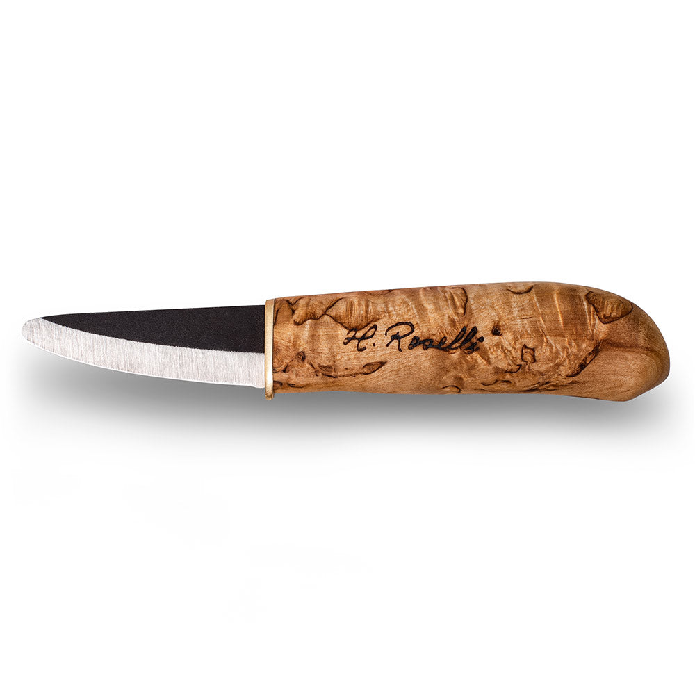 Beginner Outdoor Knife | Carbon Steel & Safe Tip | Roselli Finland